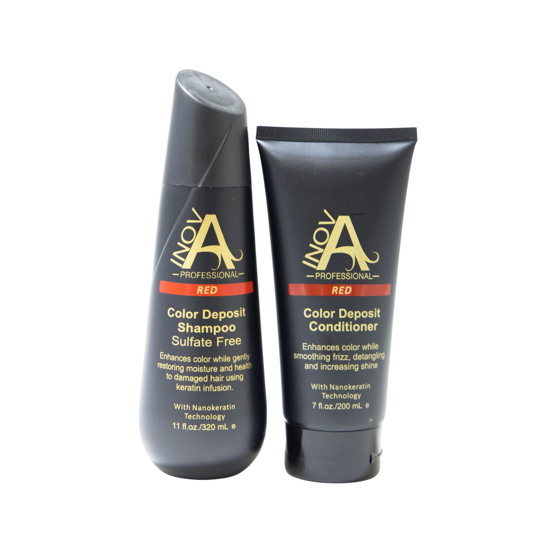 Inova professional Helen Collection Red Color Deposit Shampoo & Condit ...