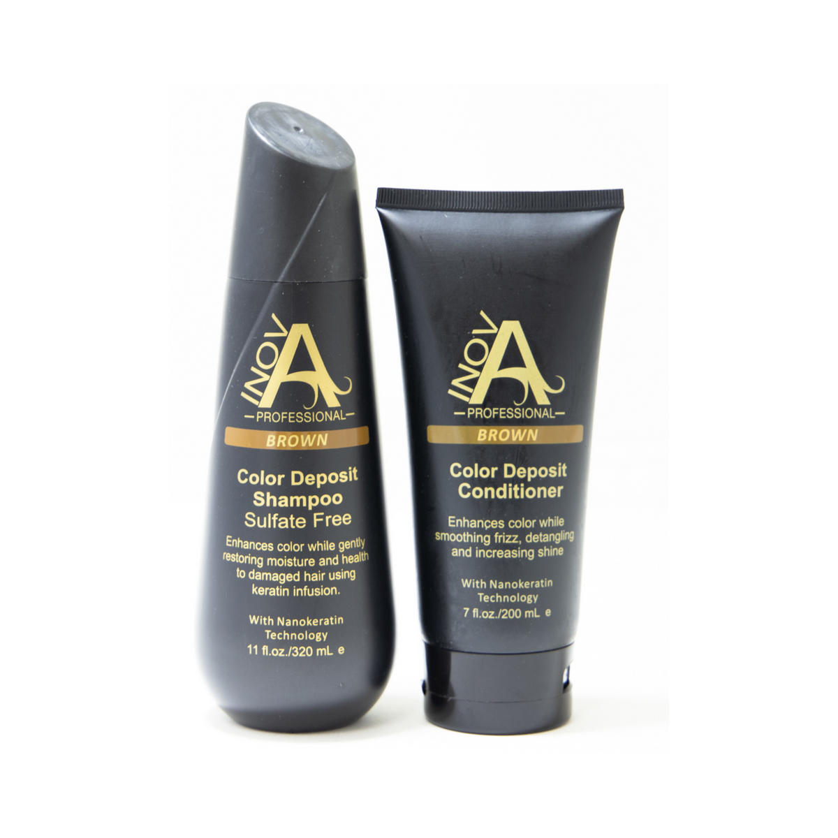 Inova Professional Naya Collection Brown Color Deposit Shampoo & Condi